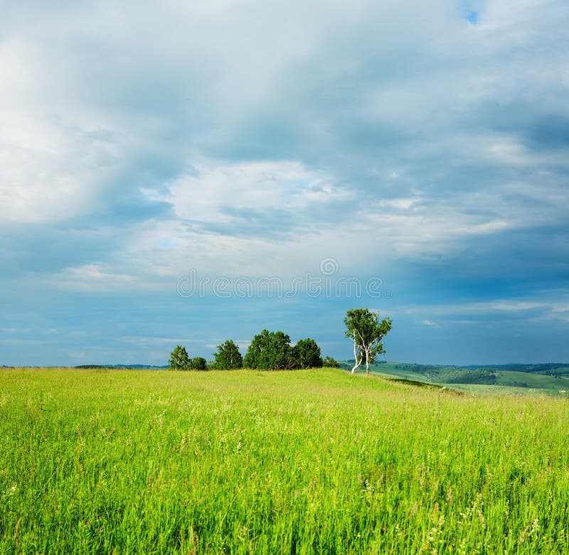Landscape and cloudy sky stock photo. Image of spring - 10396126