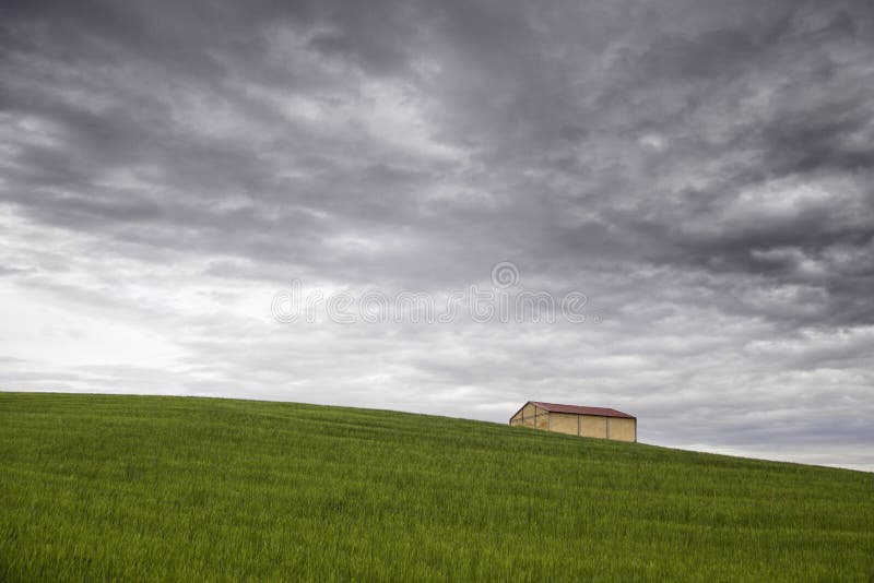 Landscape with cloudy sky stock image. Image of light - 24703775