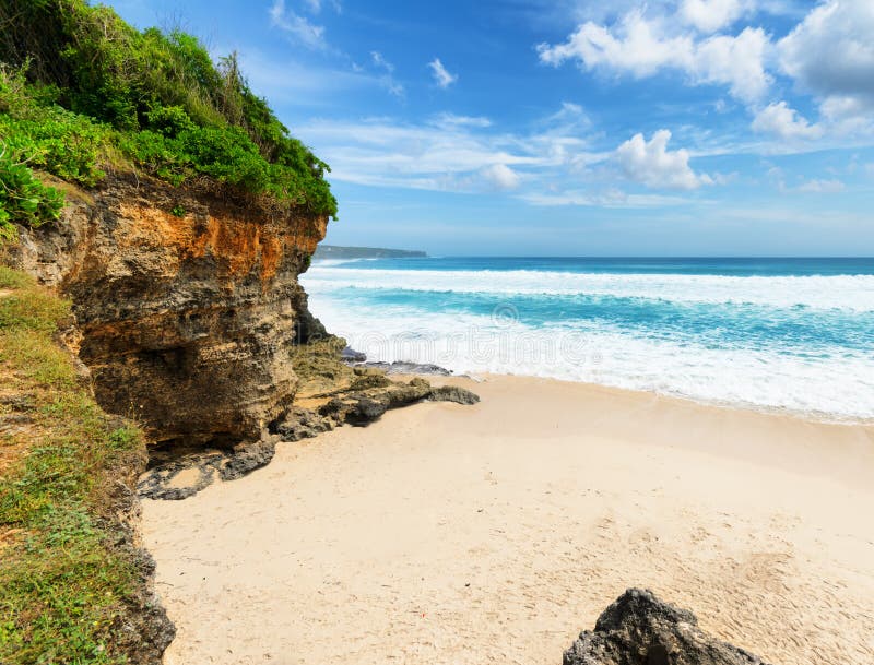 Coast of Bali Island, Indonesia Stock Photo - Image of area, nature ...