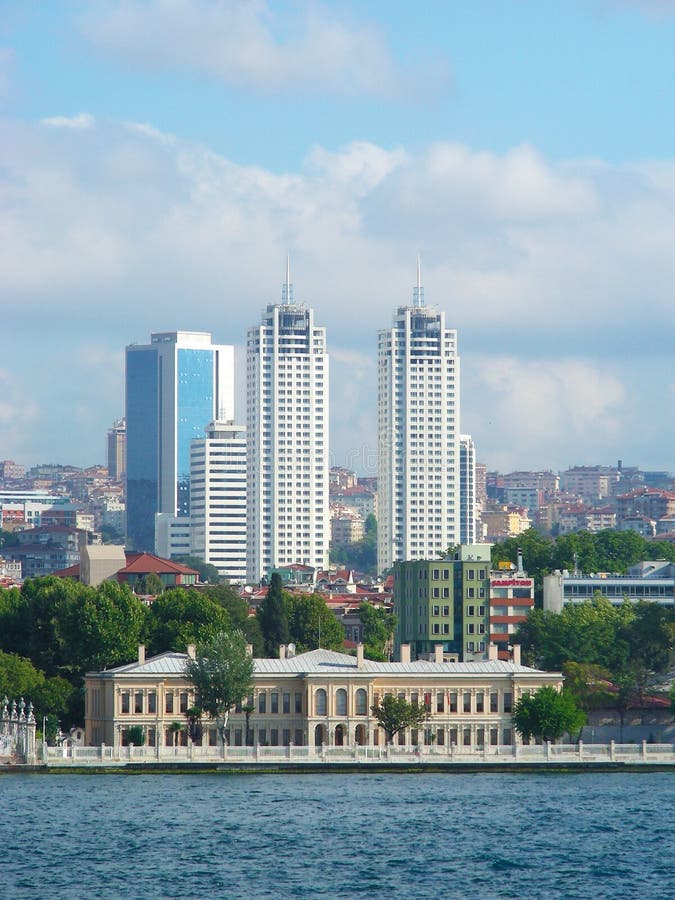 Landscape of the Coast in Turkey. Buildings on the Waterfront Stock ...
