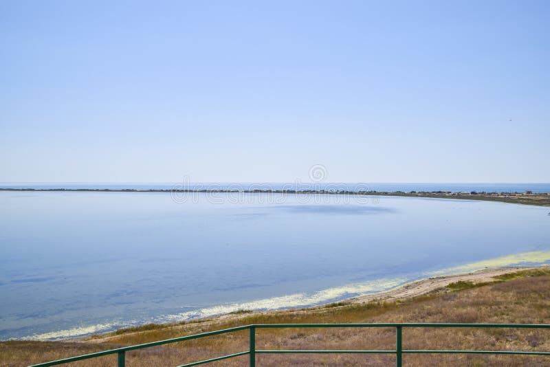 The Landscape of the Coastal Estuary in the Sea Stock Image - Image of ...