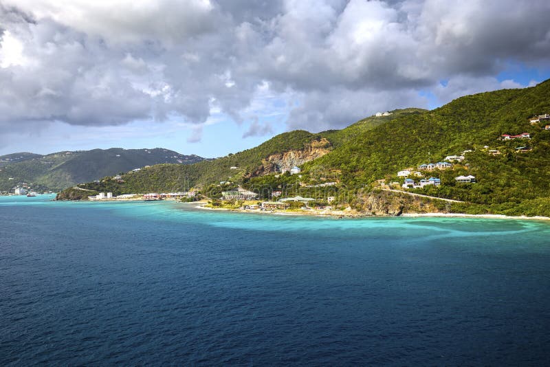 Landscape of the Coastline of the British Virgin Islands Stock Image ...