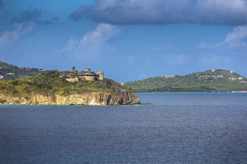 Landscape of the Coastline of the British Virgin Islands Stock Photo ...