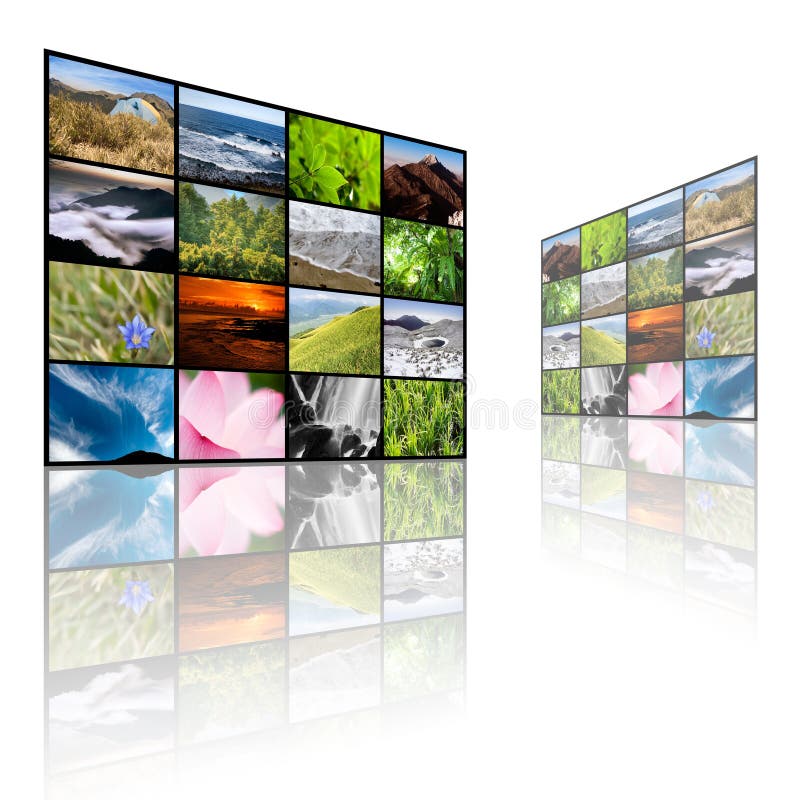 Television Production Concept. TV Movie Panels Stock Photo - Image of ...