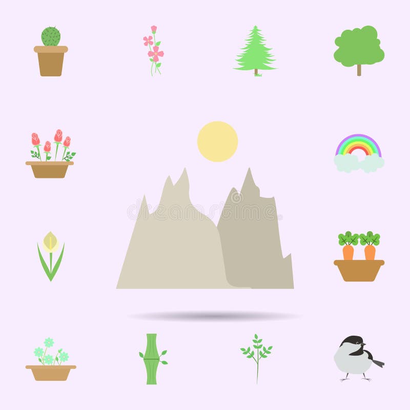 Landscape Colored Icon. Universal Set of Nature for Website Design and ...