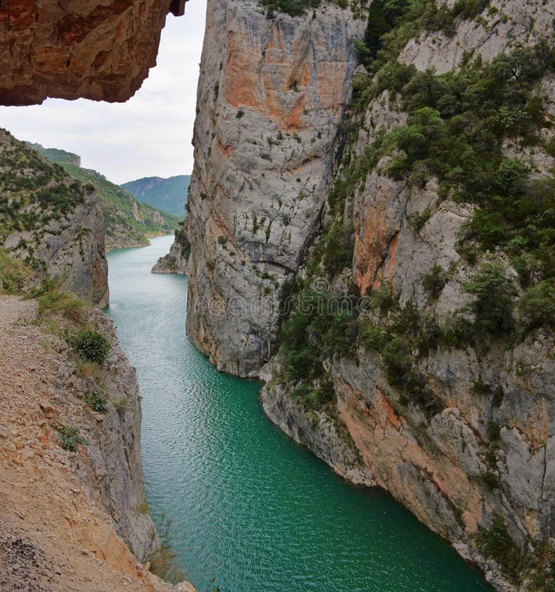 Landscape in Congost De Mont-rebei. Spain Stock Image - Image of ...