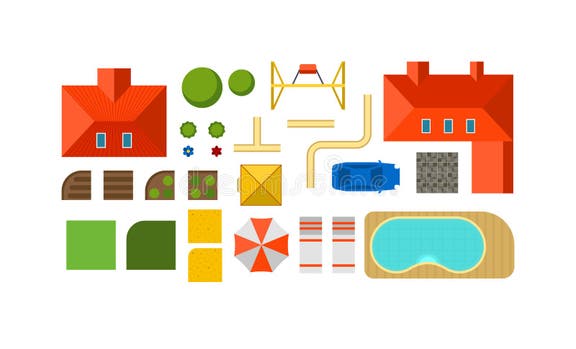 Landscape Courtyard Stock Illustrations – 22,287 Landscape Courtyard ...