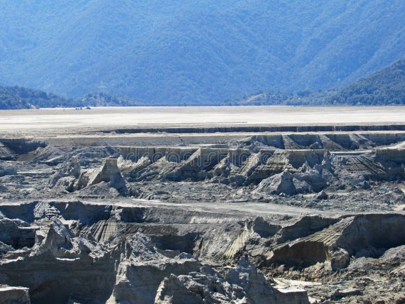 Mining Tailings in the Forest of Central Chile Stock Image - Image of ...
