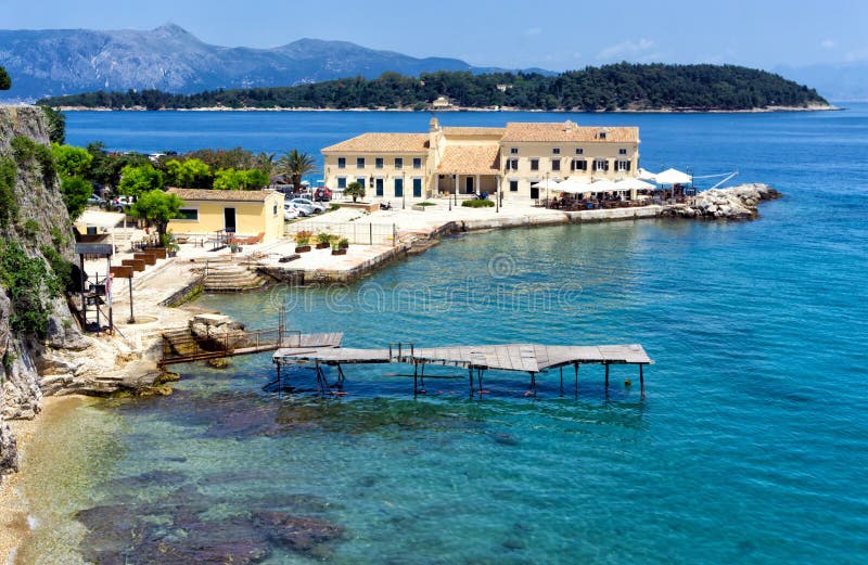 Landscape of Corfu, Greece stock image. Image of beautiful - 139219651