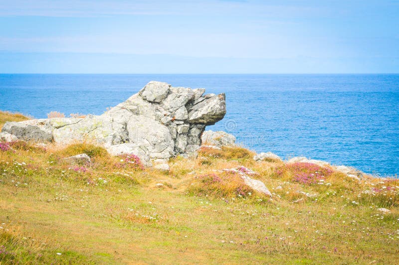 Landscape in Cornwall, England Stock Photo - Image of nature, landmark ...