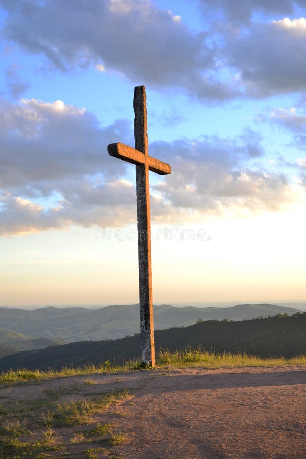 VA Landscape with Cross stock image. Image of cloud, christ - 5133151