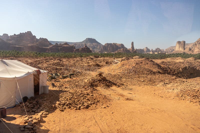 Landscape of Dadan Site in Al Ula, Saudi Arab Stock Image - Image of ...