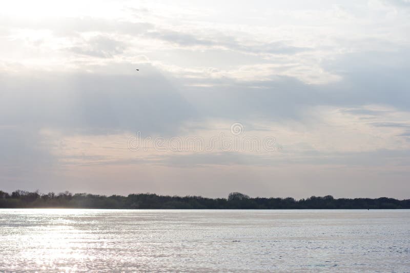 Landscape on the Danube River. Danube River Stock Photo - Image of ...