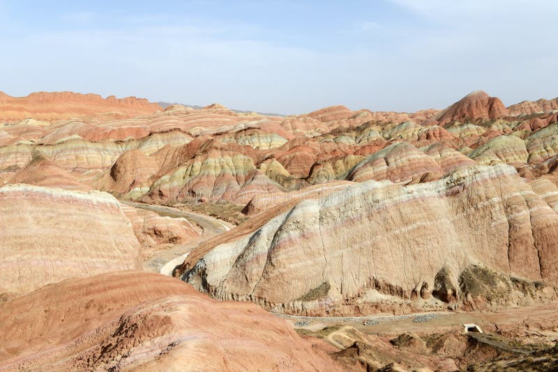 Landscape of Danxia Landform Stock Photo - Image of danxia, eroded ...