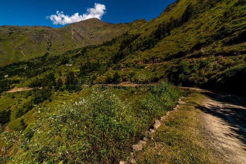 Landscape of Darma Valley / Dugtu Valley in Uttrakhand Stock Photo ...