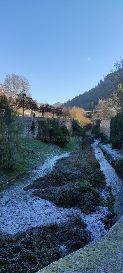 Landscape Darro River-Granada Stock Photo - Image of river, lamdscape ...