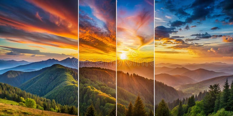 Landscape Data Visualization 3 4 5Option Infographic Templates for ...