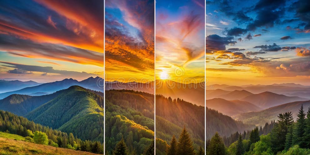 Landscape Data Visualization 3 4 5Option Infographic Templates for ...