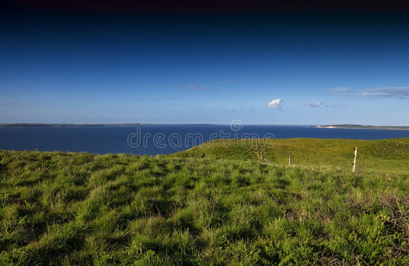 Landscape in Denmark stock photo. Image of denmark, blue - 196867790