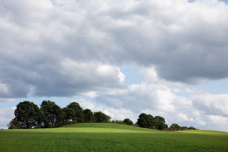 Landscape in Denmark North of Copenhagen Stock Photo - Image of field ...