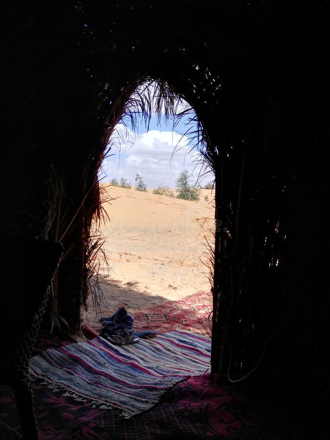 View of the Desert from the Door of the Haima. Stock Photo - Image of ...