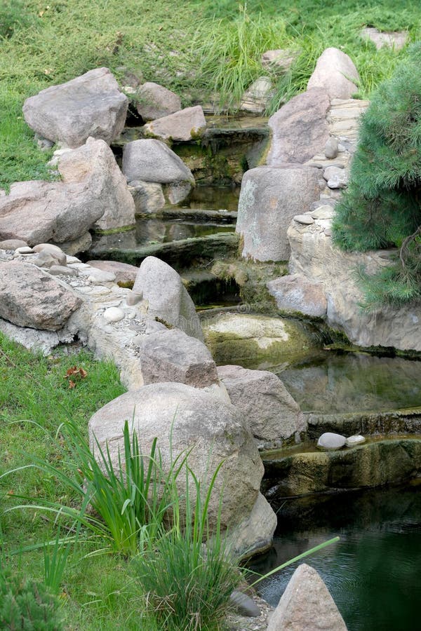 Landscape Design Element Slow Stream Stock Photo - Image of beauty ...