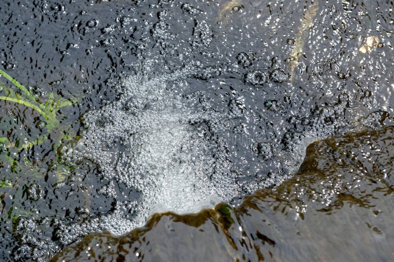 Landscape Design Element Slow Stream Stock Photo - Image of fresh ...