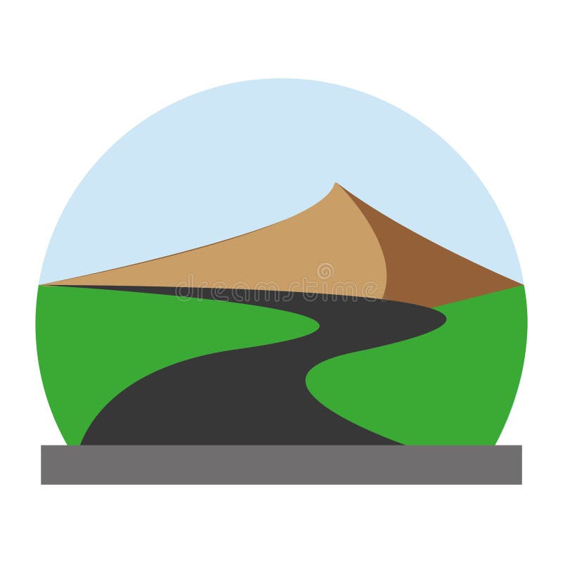 Landscape Design. Street Icon. Flat and Illustration Stock Illustration ...