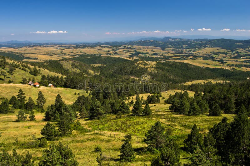 Landscape of Divcibare Mountain Stock Photo - Image of grass, season ...