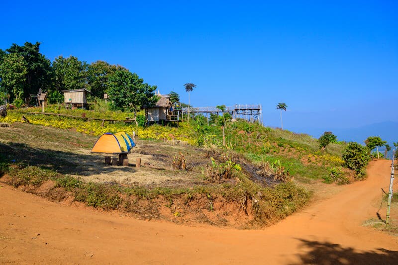 Landscape of Doi Sa Ngo Viewpoint Stock Image - Image of beautiful ...