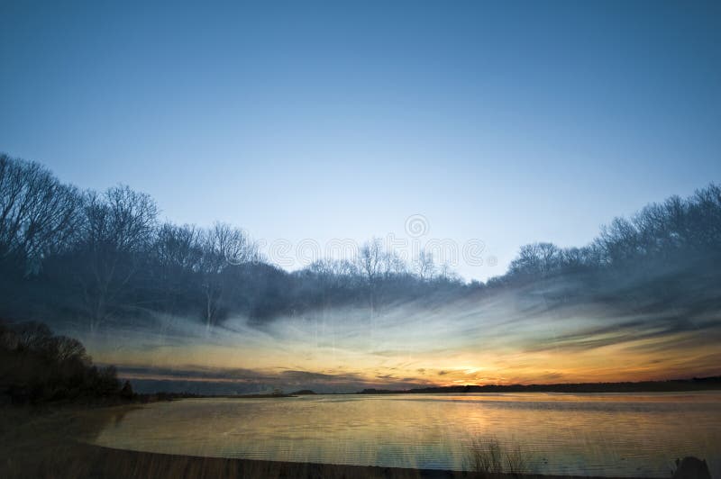 Landscape double exposure stock image. Image of ocean - 63469137