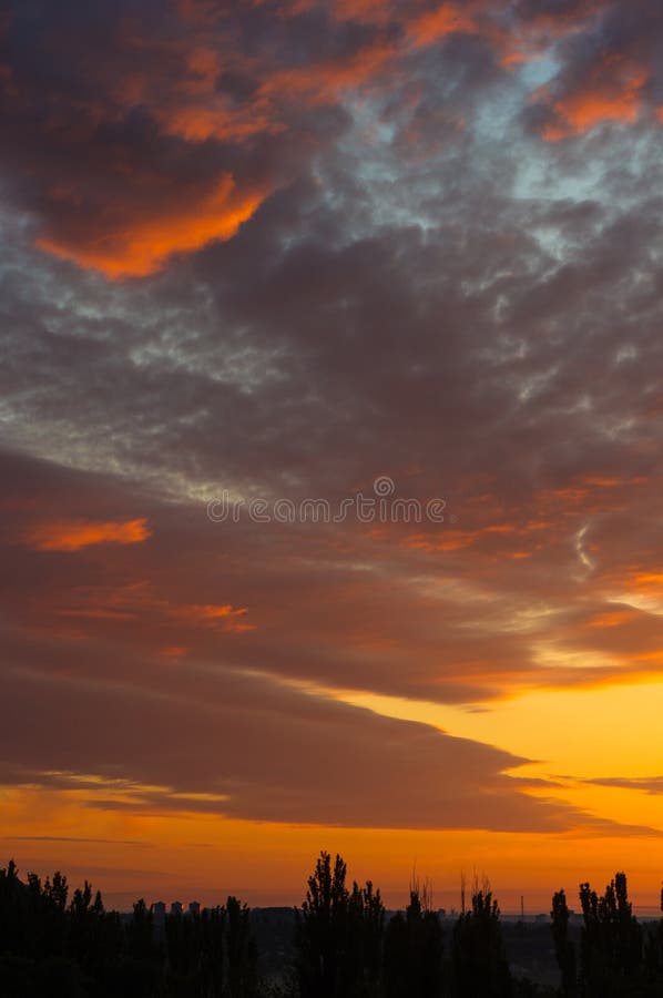 Landscape with Dramatic Light Stock Image - Image of scene, season ...