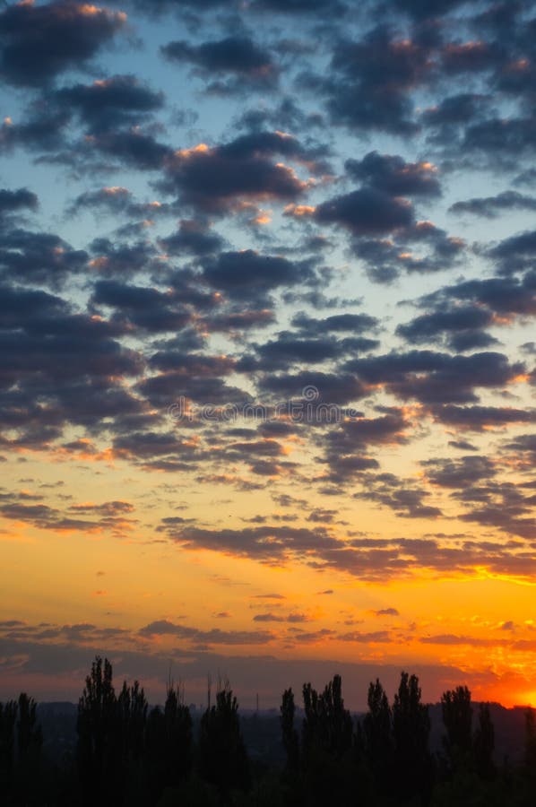 Landscape with Dramatic Light Stock Image - Image of sunset, scenic ...