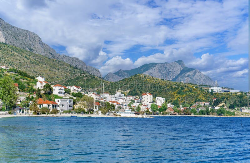 Landscape with Duce Village, Croatia Stock Image - Image of dalmatia ...