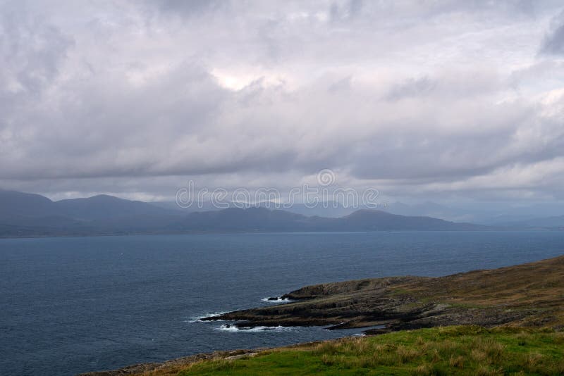 Landscape Dursey Head Island Stock Photo - Image of coastal, ireland ...