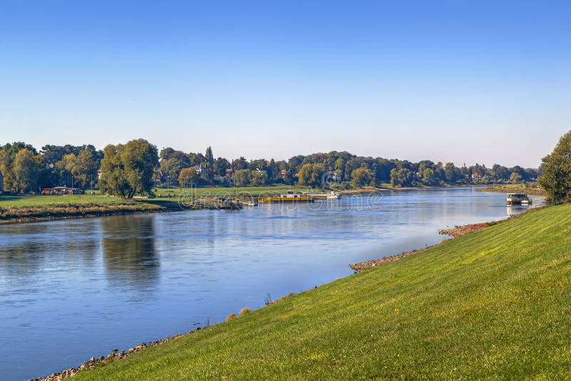 Elbe river, Germany stock photo. Image of river, rural - 107391668