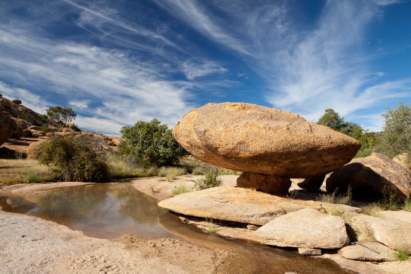 Landscape at Erongo Mountains Stock Photo - Image of balance, giant ...