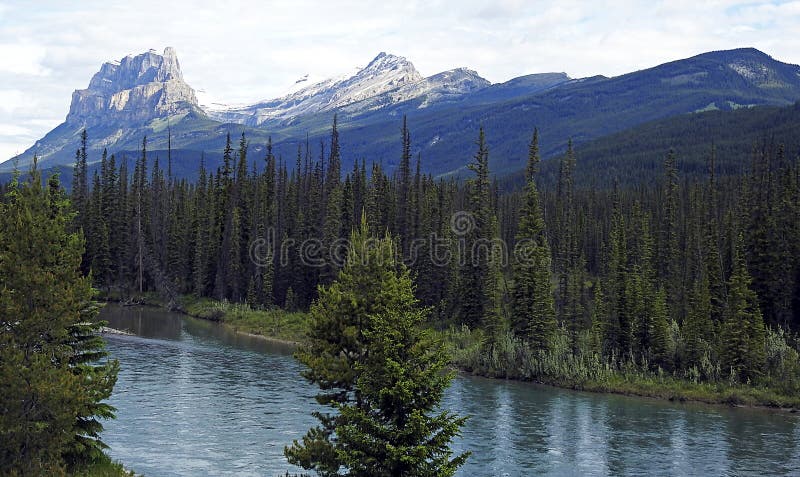 Landscape of the Famous Highway 93, Canada Stock Image - Image of trip ...