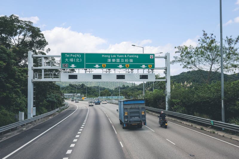 ,a Landscape of Fanling Highway, Hong Kong May 4 2023 Editorial Photo ...