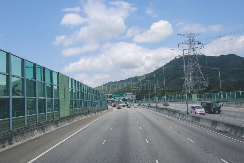 A Landscape of Fanling Highway, Hong Kong May 4 2023 Editorial Image ...