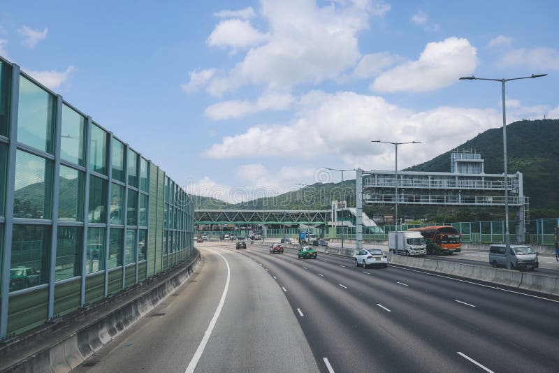 A Landscape of Fanling Highway, Hong Kong May 4 2023 Editorial Photo ...