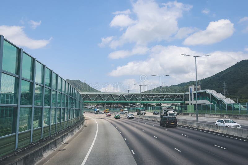 A Landscape of Fanling Highway, Hong Kong May 4 2023 Editorial Photo ...