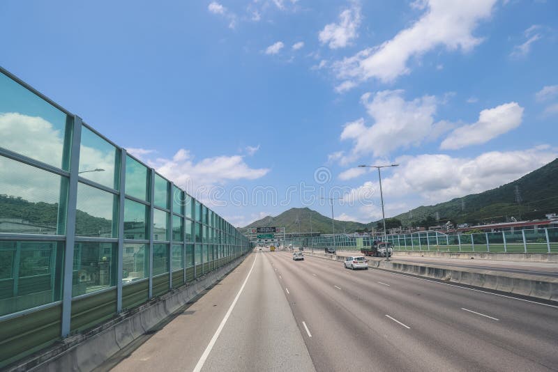 A Landscape of Fanling Highway, Hong Kong May 4 2023 Editorial Image ...