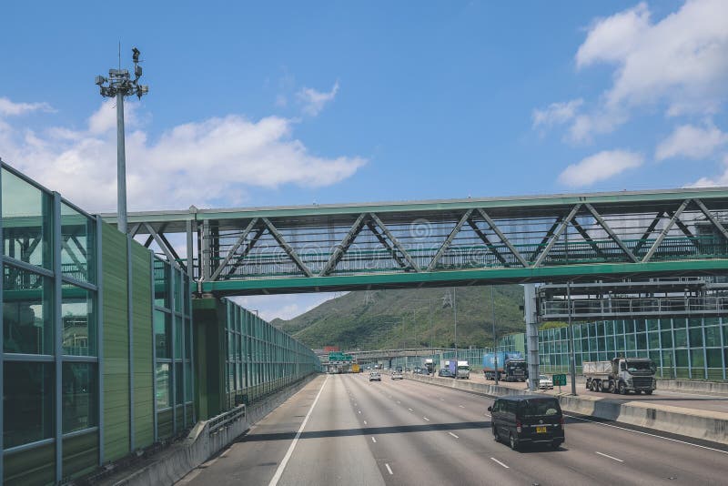 A Landscape of Fanling Highway, Hong Kong May 4 2023 Editorial Photo ...