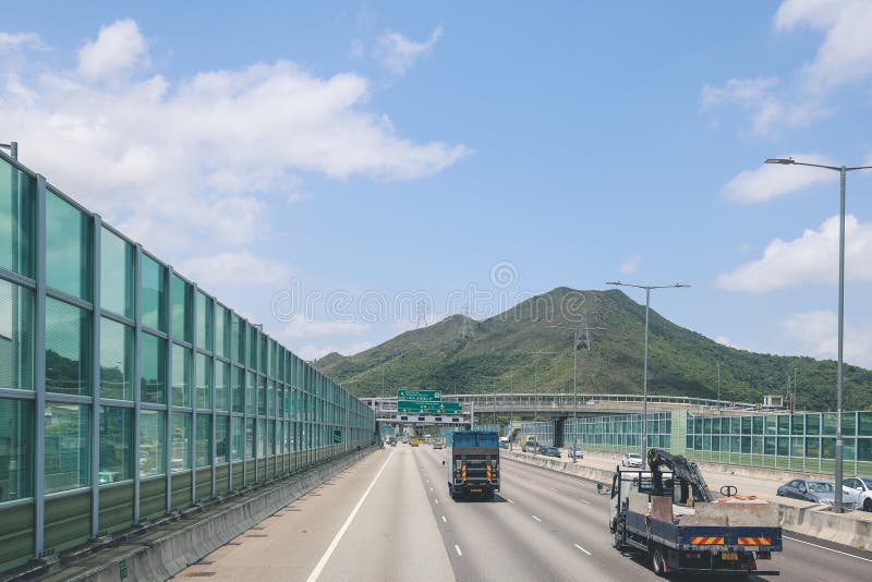 A Landscape of Fanling Highway, Hong Kong May 4 2023 Editorial Image ...