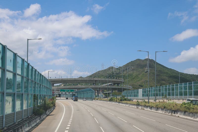 A Landscape of Fanling Highway, Hong Kong May 4 2023 Editorial Image ...