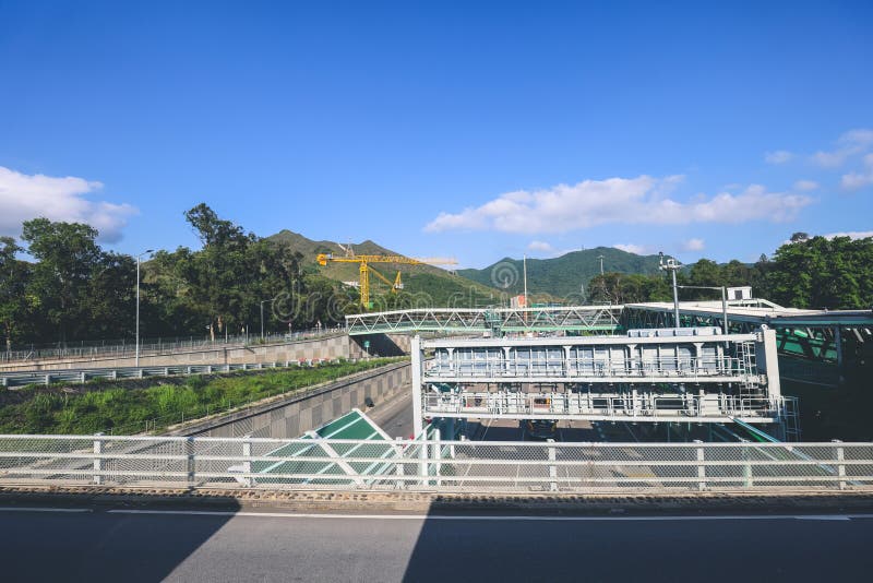 A Landscape of Fanling Highway, Hong Kong May 4 2023 Editorial Photo ...
