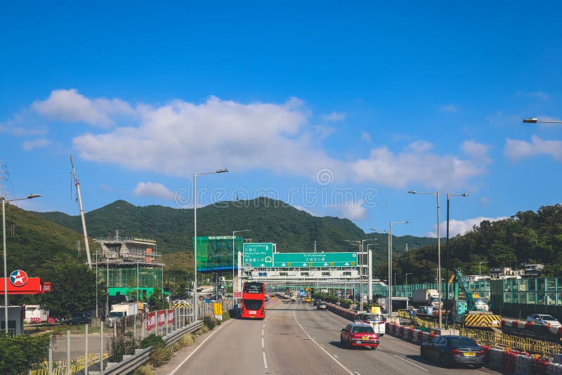 A Landscape of Fanling Highway, Hong Kong May 4 2023 Editorial Image ...