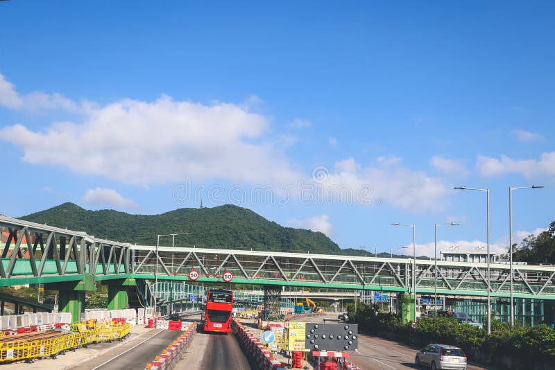 A Landscape of Fanling Highway, Hong Kong May 4 2023 Editorial Stock ...