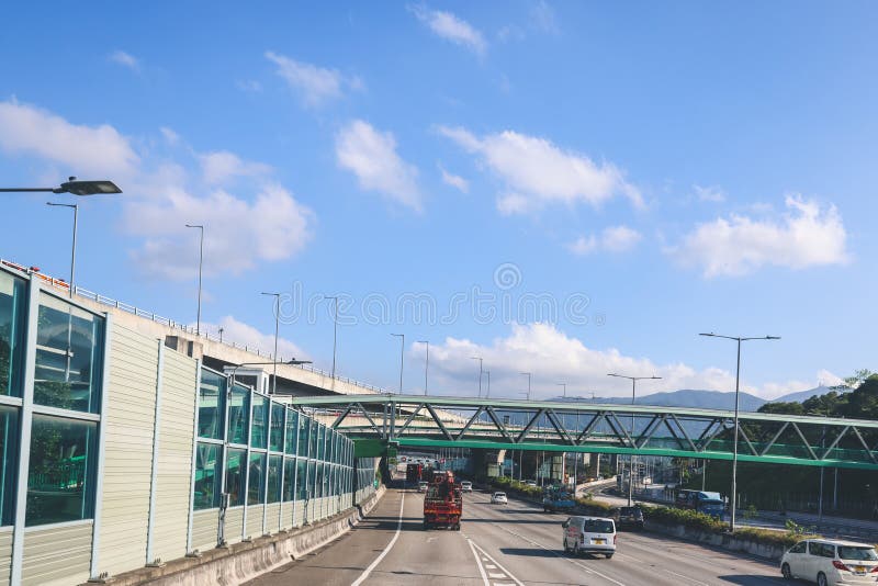 A Landscape of Fanling Highway, Hong Kong May 4 2023 Editorial ...